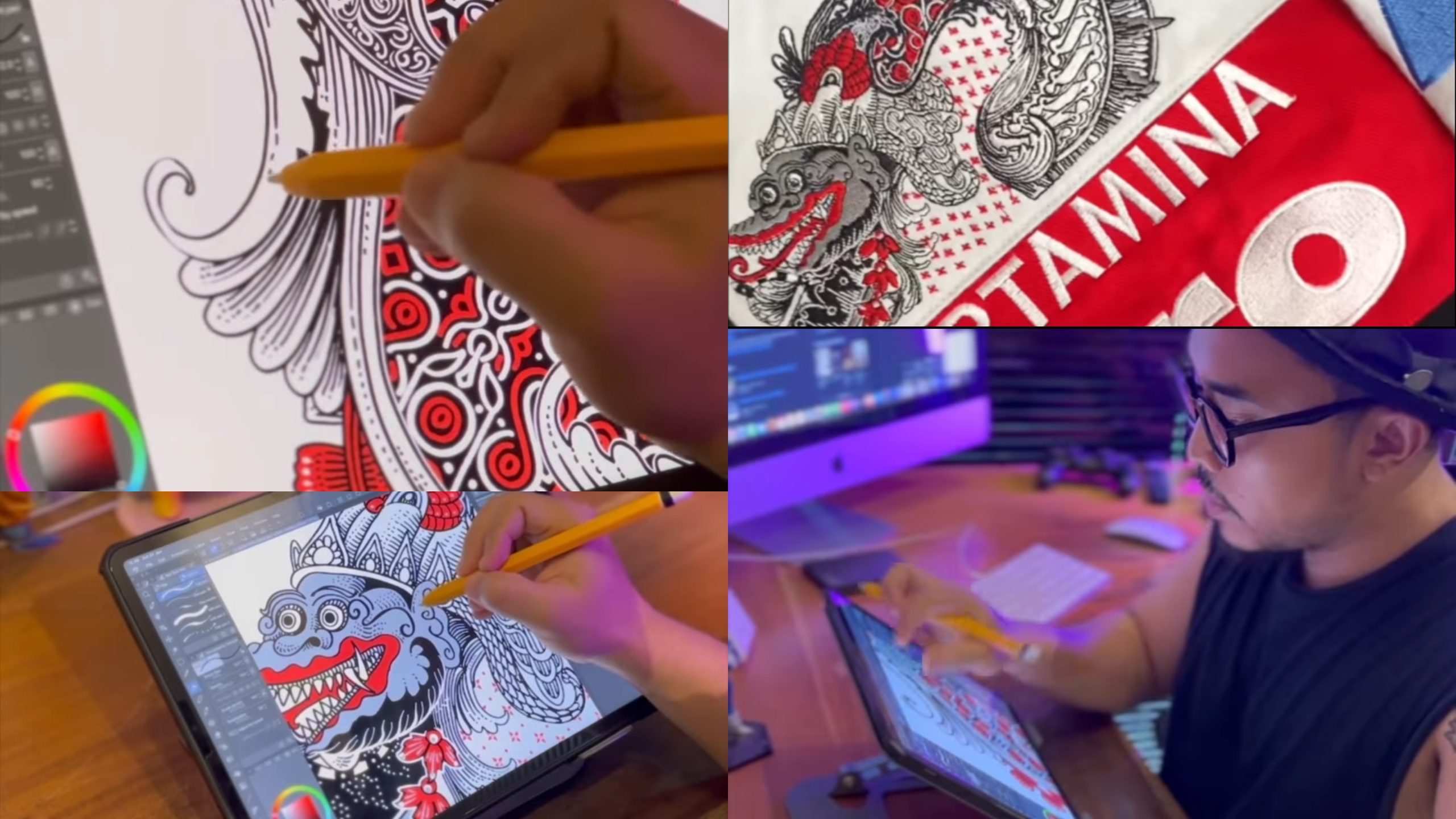 Tony Midi, Sosok Ilustrator di Balik Desain Jaket Batik Valentino Rossi ...